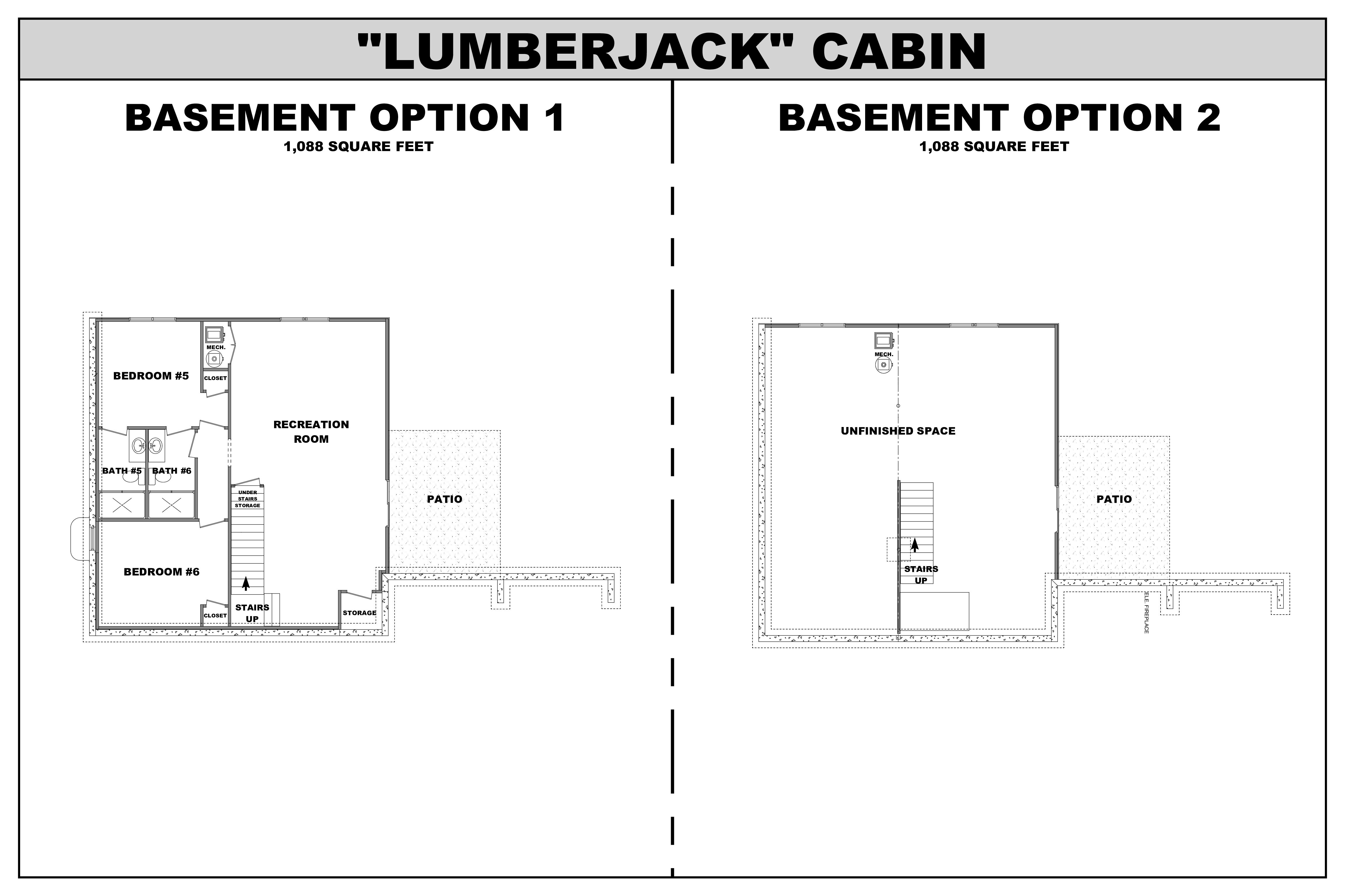 Floor Plans - The Cabins At Scenic Overlook